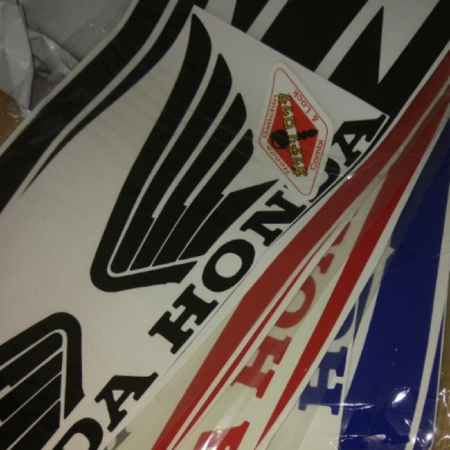 Super 4 Tank Decal Set, Motorcycles, Motorcycle Accessories on Carousell