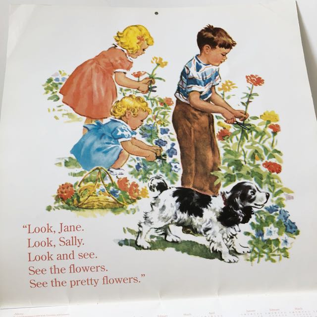 Vintage Fun with Dick & Jane Calendar, Hobbies & Toys, Stationery ...