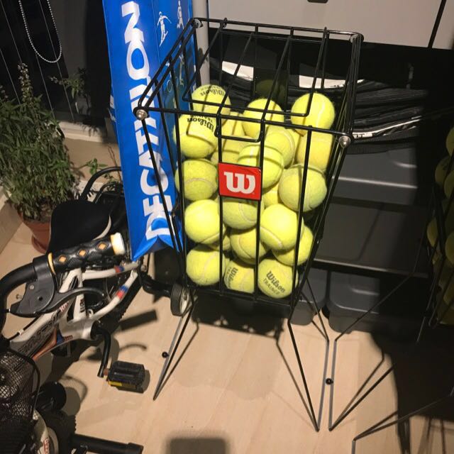 Wilson Tennis Ball Hopper / Cart, Sports Equipment, Sports & Games ...