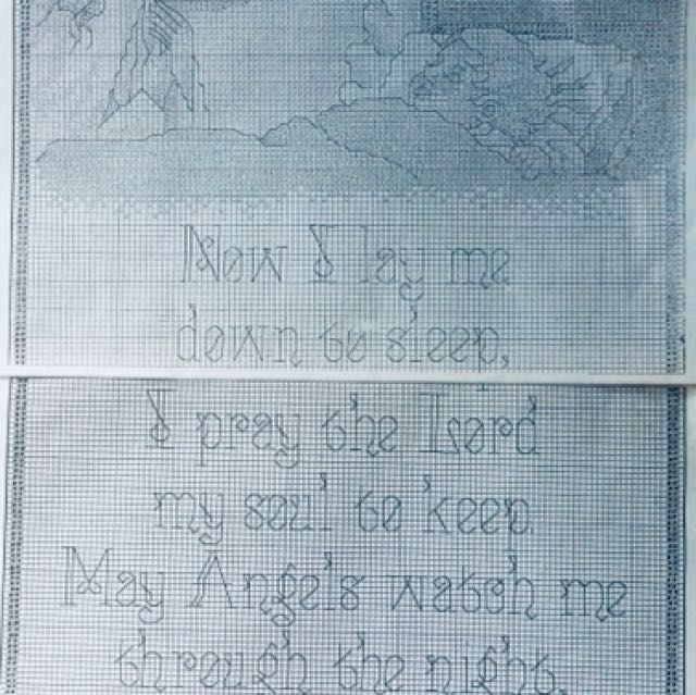 00089 Night Prayer DMC Chart Only , Furniture & Home Living, Home Decor ...