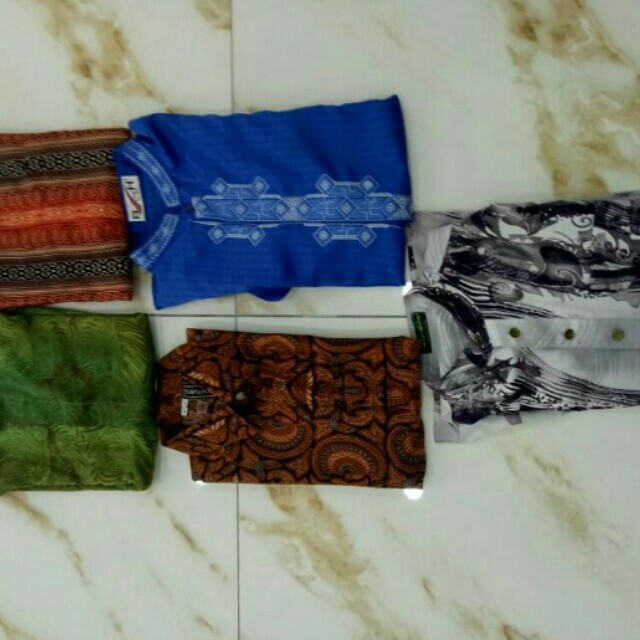 Baju Kemeja Bundle Dan Baju Batik Bundle, Men's Fashion, Muslim Wear ...