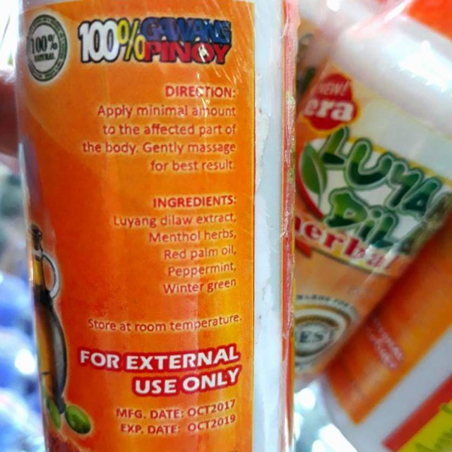 LUYANG DILAW liniment herbal oil, Health & Nutrition, Health ...