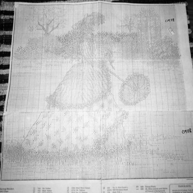 00103 Spring Maiden DMC Chart only, Furniture & Home Living, Gardening ...