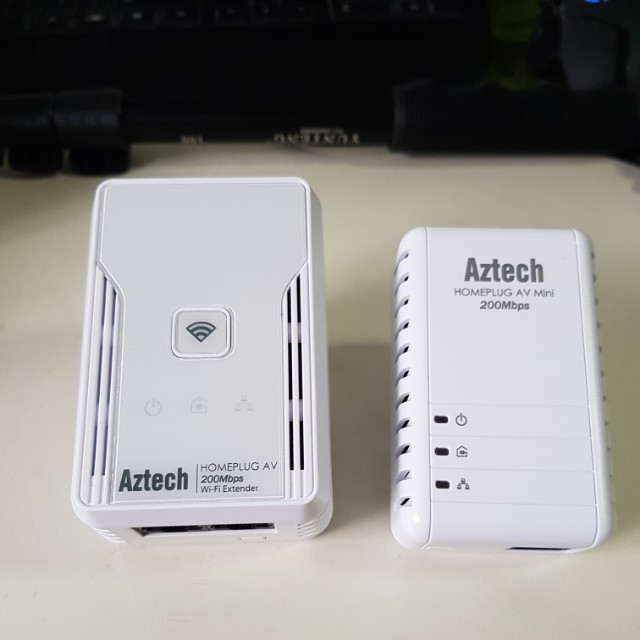 Aztech homeplug AV powerline wifi kit, Computers & Tech, Parts ...