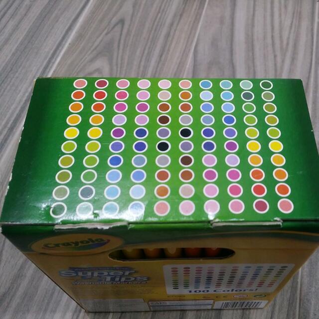 Crayola Supertips Markers 100 Count, Hobbies & Toys, Stationery & Craft ...