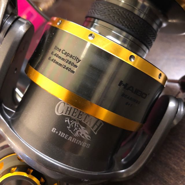 Haibo cheetah 8000 fishing reel with Free braided line , Sports ...