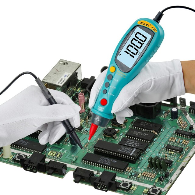 Multimeter multitester avometer autorange pen type ZOYI ZT203, Barang ...