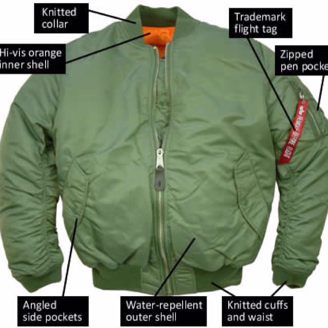 Pilot jacket genuine, Men's Fashion, Clothes on Carousell
