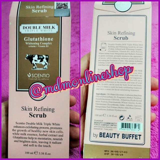 Scentio Whitening Scrub, Beauty & Personal Care, Oral Care on Carousell