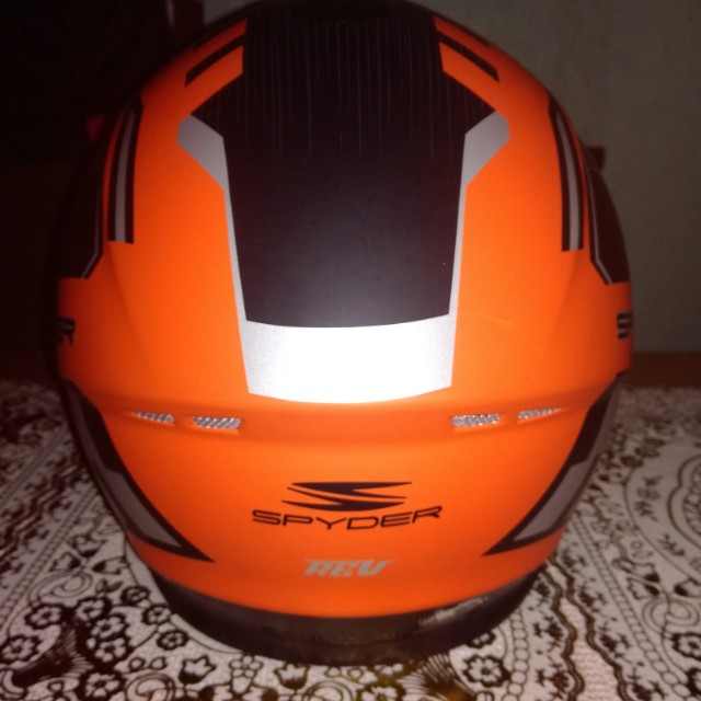 SPYDER REV HELMET DUAL VISOR, Car Parts & Accessories on Carousell
