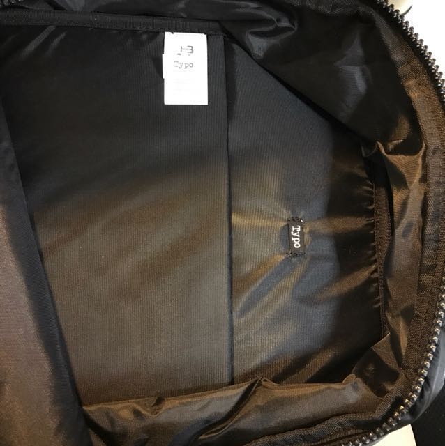 #1212YES Black Typo Backpack, Women's Fashion, Bags & Wallets ...
