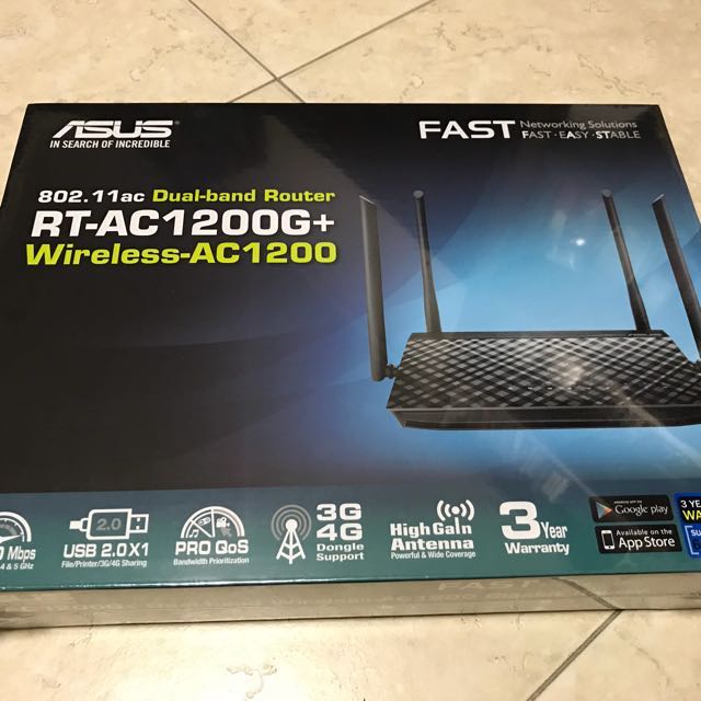 Asus RC-AT 1200G+ Router (Shrink wrapped), Computers & Tech, Parts ...