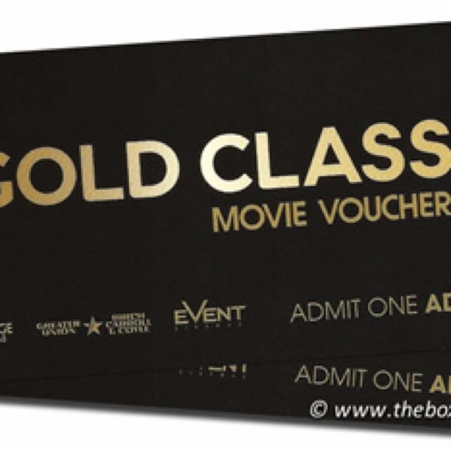 Golden Village Gold Class Tickets, Tickets & Vouchers, Vouchers on ...