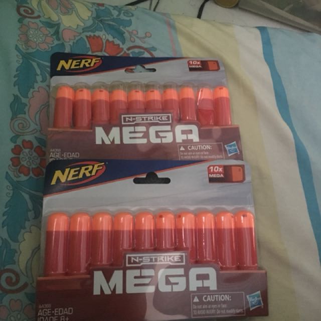 Nerf gun Mega Bullet, Hobbies & Toys, Toys & Games on Carousell