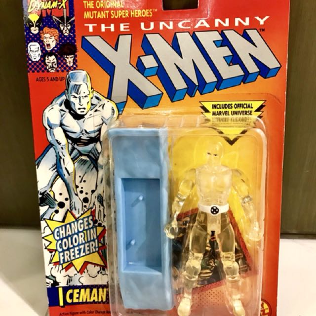 The Uncanny X-men Iceman- Changes Color in Freezer- Mint in box ...