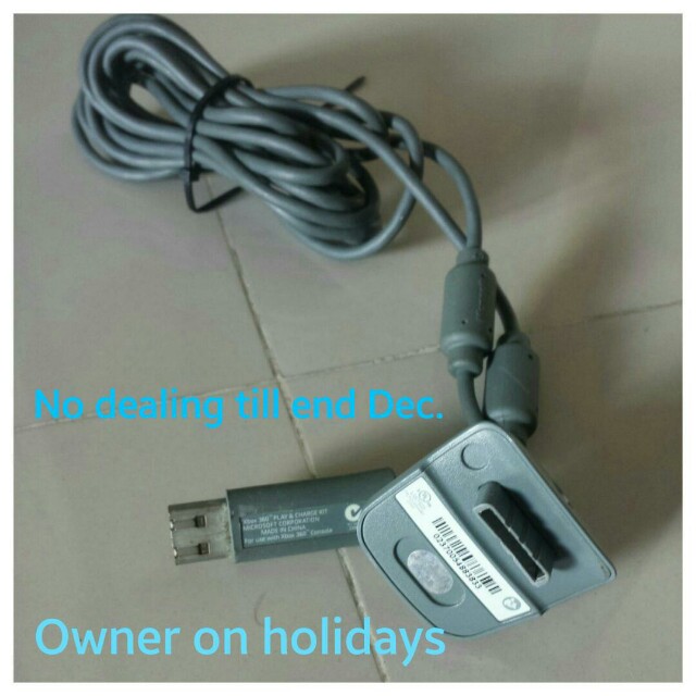 Xbox 360 controller cable, Video Gaming, Gaming Accessories ...