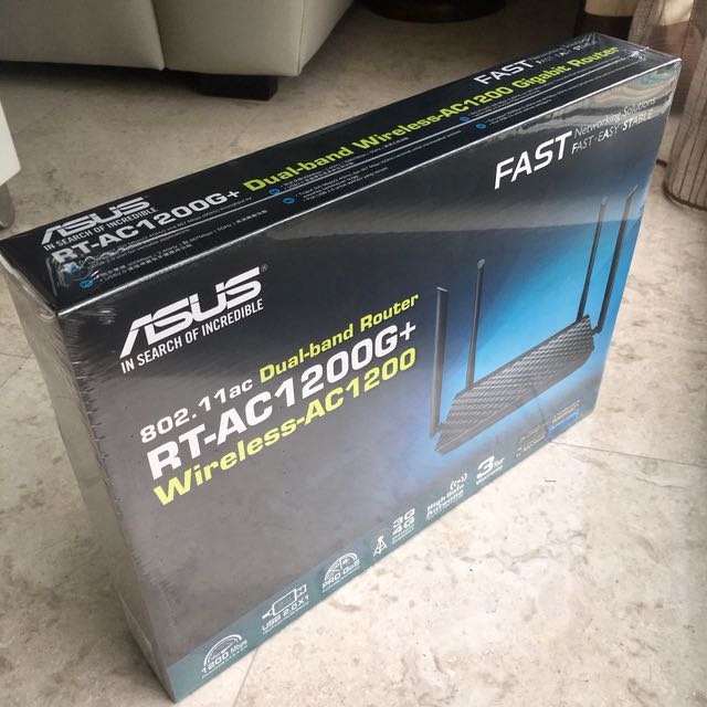ASUS 802.11ac Dual-Band Router RT-AC1200G+ Wireless-AC1200 (BRAND NEW ...