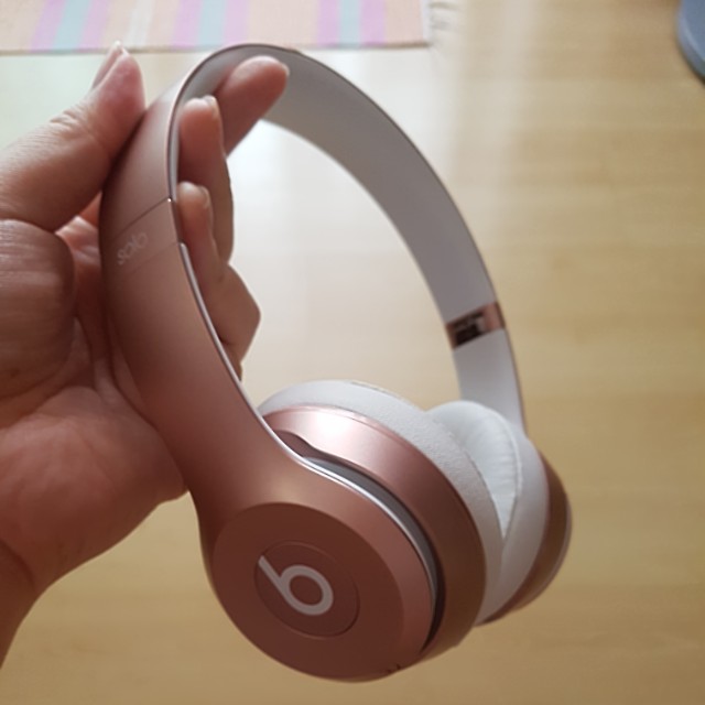Beats Solo 2 Wireless Headphone rose gold, Audio, Headphones & Headsets ...