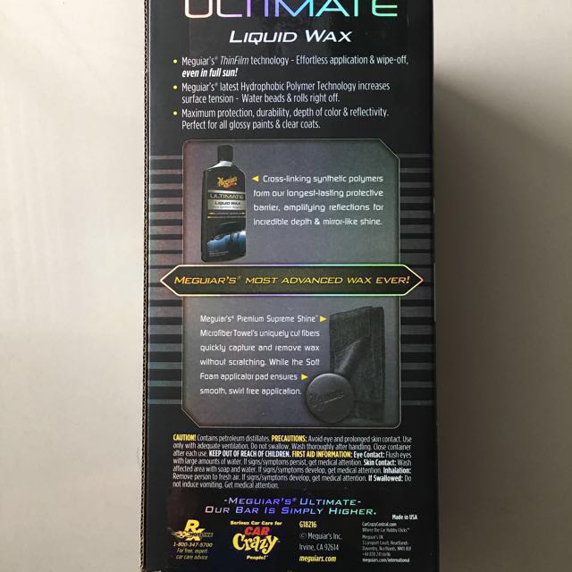 Meguiar Ultimate Liquid Wax, Auto Accessories on Carousell