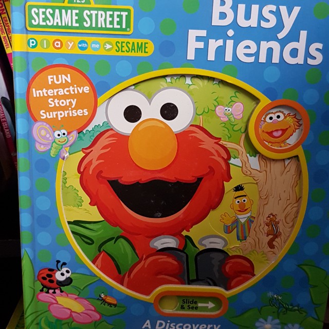 sesame street busy friends discovery storybook, Books & Stationery ...