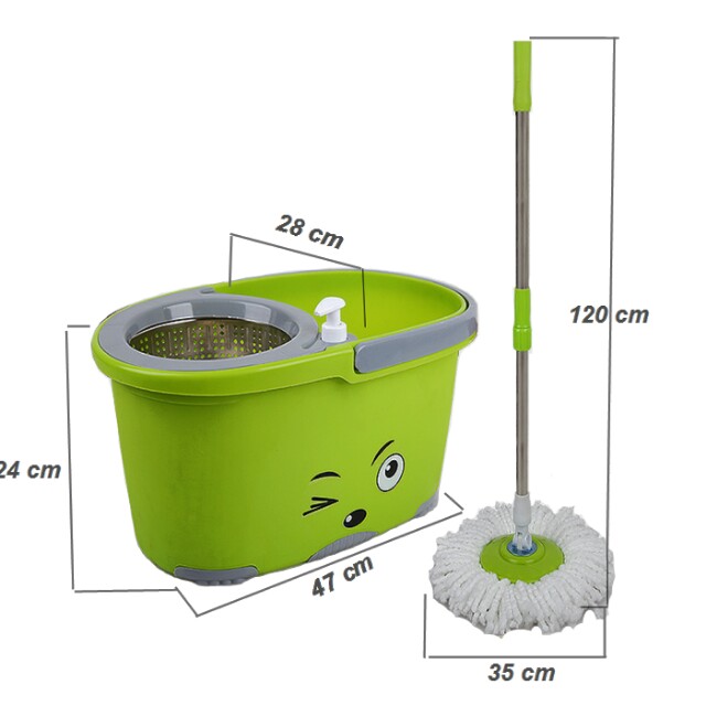 Sheep Spin Mop with Spin Dry Bucket, Health & Nutrition, Assistive ...