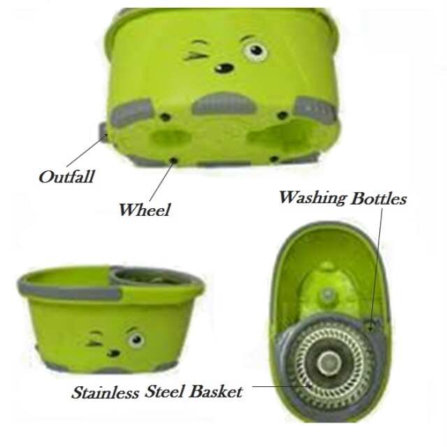 Sheep Spin Mop with Spin Dry Bucket, Health & Nutrition, Assistive ...