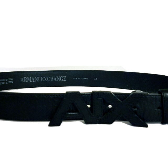 Armani Exchange AX Logo buckle belt, Men's Fashion, Accessories on Carousell