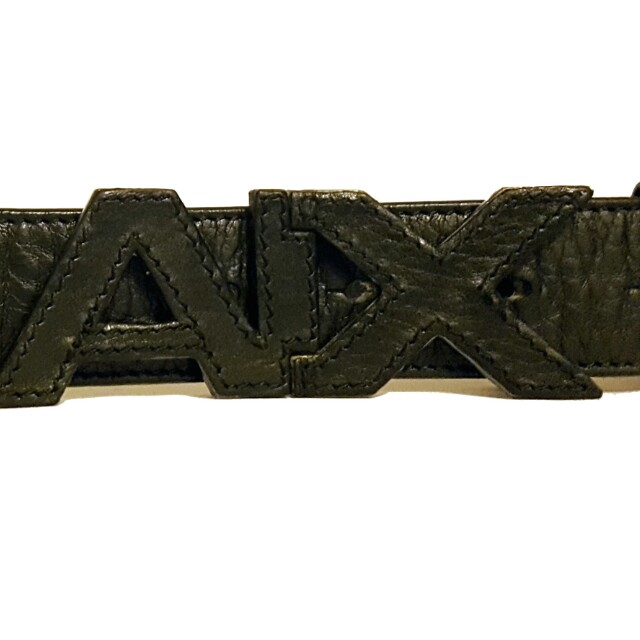 Armani Exchange AX Logo buckle belt, Men's Fashion, Accessories on ...