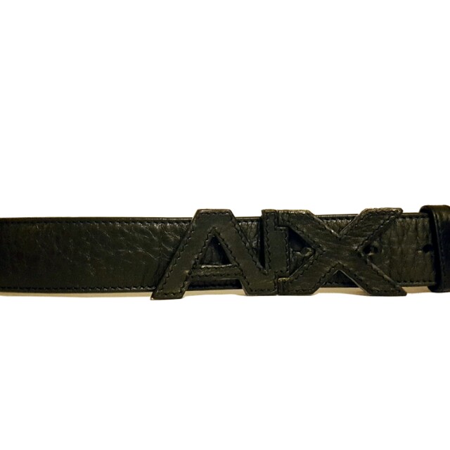 Armani Exchange AX Logo buckle belt, Men's Fashion, Accessories on Carousell