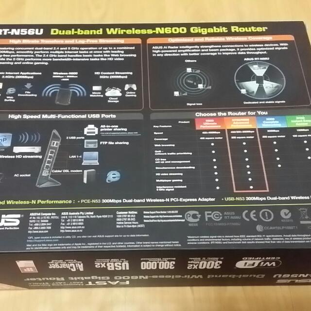 Asus RT-N56U N600 Gigabit Router, Computers & Tech, Parts & Accessories ...