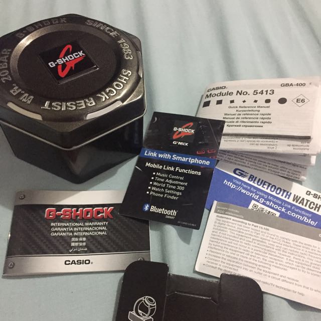 Casio G-SHOCK GMix Bluetooth Watch with FREE White Casio Gshock, Men's ...