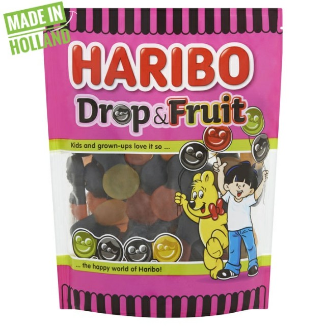 Haribo Drop & Fruit, Food & Drinks, Packaged Snacks on Carousell