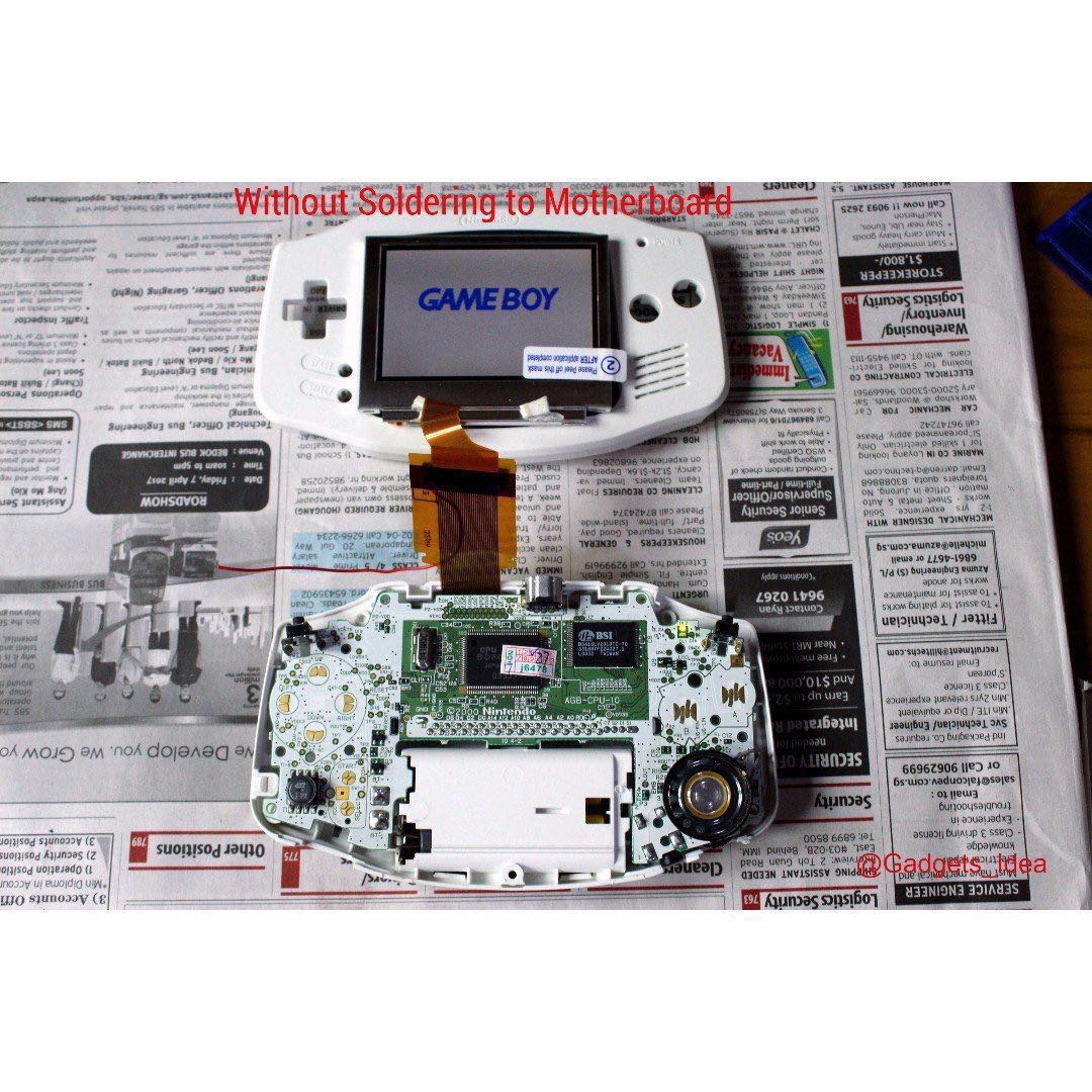 Refurbished Gameboy Advance (AGS-101) with Backlit Screen, Video Gaming ...