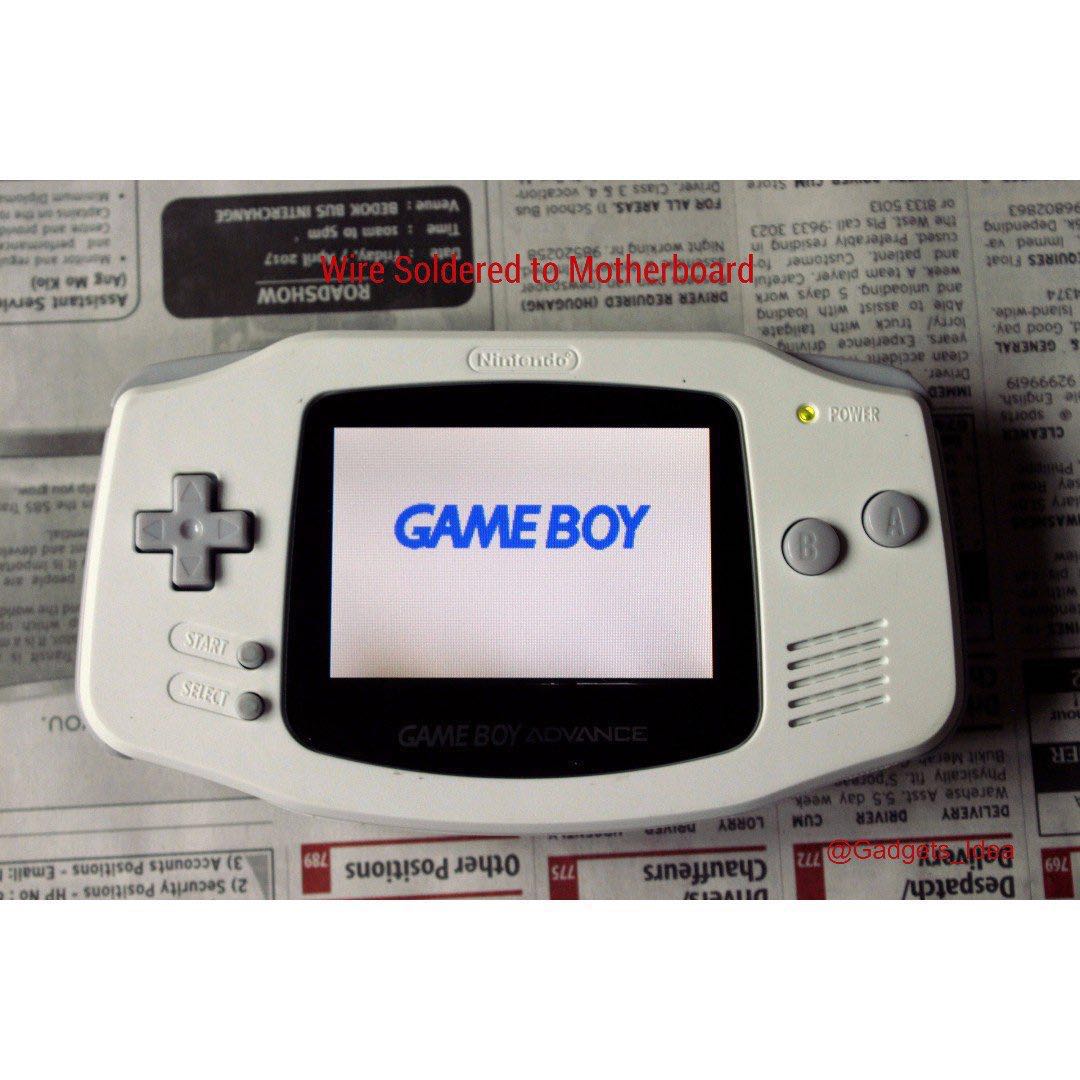 Refurbished Gameboy Advance (AGS-101) with Backlit Screen, Video Gaming ...