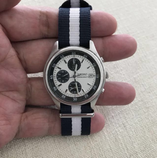 Seiko vintage panda watch (rare), Men's Fashion, Watches & Accessories ...