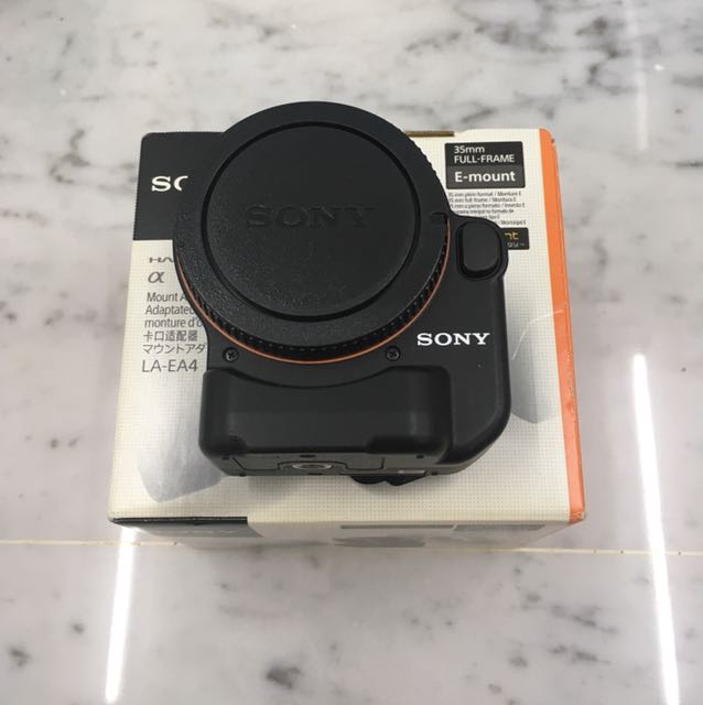 Sony LA-E4 A to E mount adaptor for Nex cameras, Photography, Cameras ...