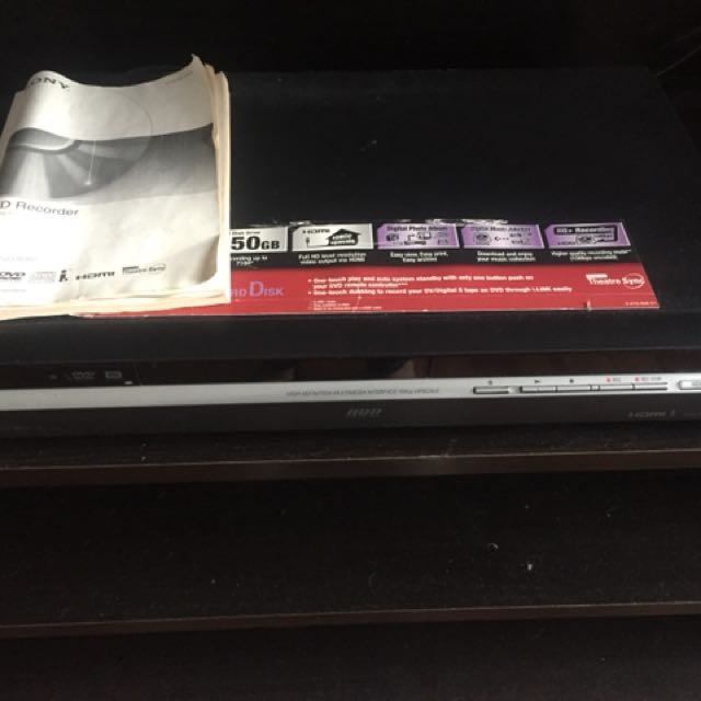 Sony Recordable DVD/hard disc recorder, Electronics, Others on Carousell