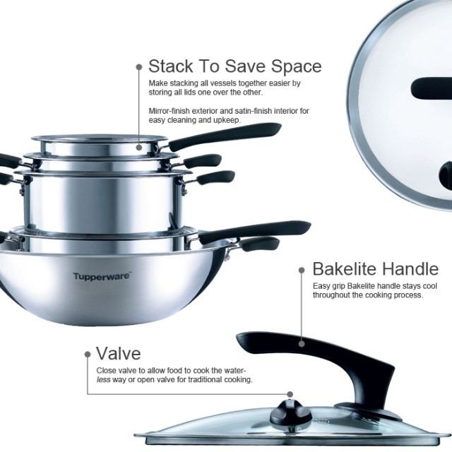 BRAND NEW Tupperware Wok 38cm, TV & Home Appliances, Kitchen Appliances ...