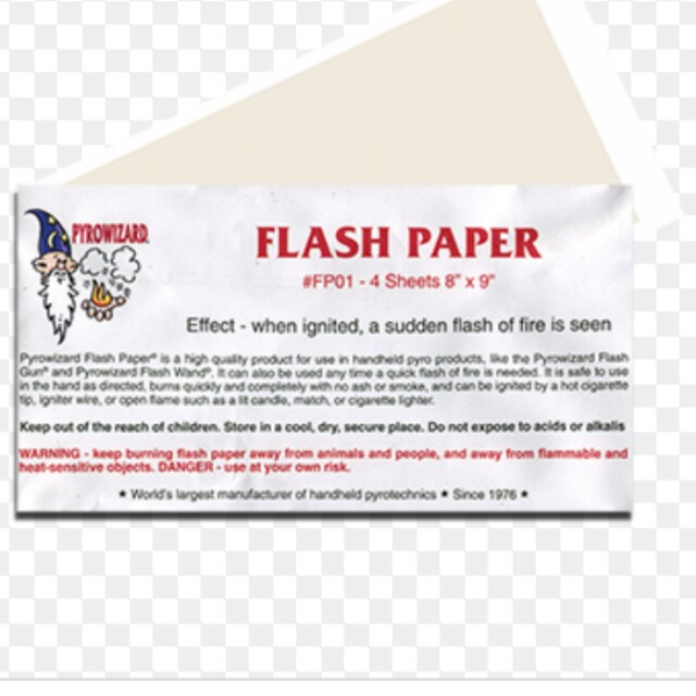 Flash paper 10x10 cm, Everything Else on Carousell