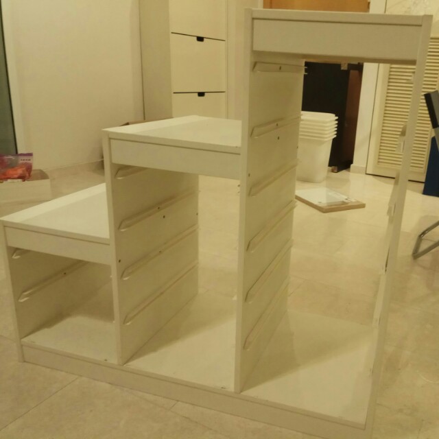 Ikea 3 level storage (F. O. C), Furniture & Home Living, Furniture ...