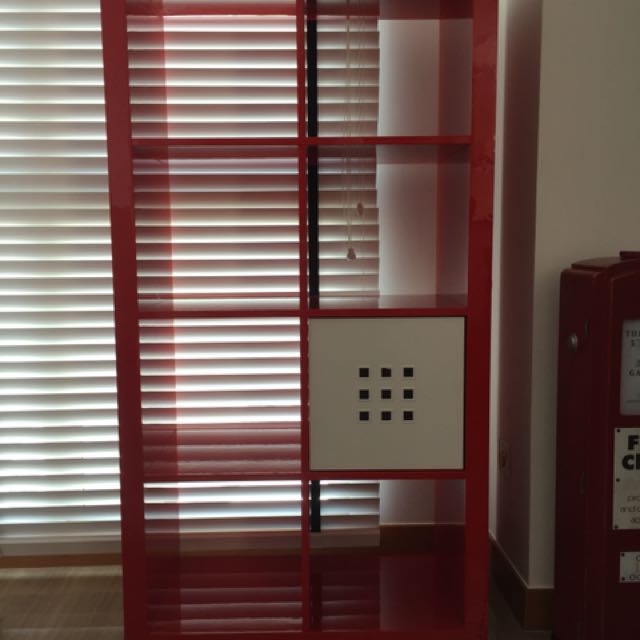 IKEA red shelf, Furniture & Home Living, Furniture, Shelves, Cabinets ...
