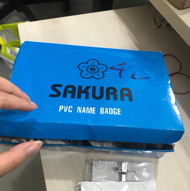 PVC name badge, Hobbies & Toys, Stationery & Craft, Stationery & School ...