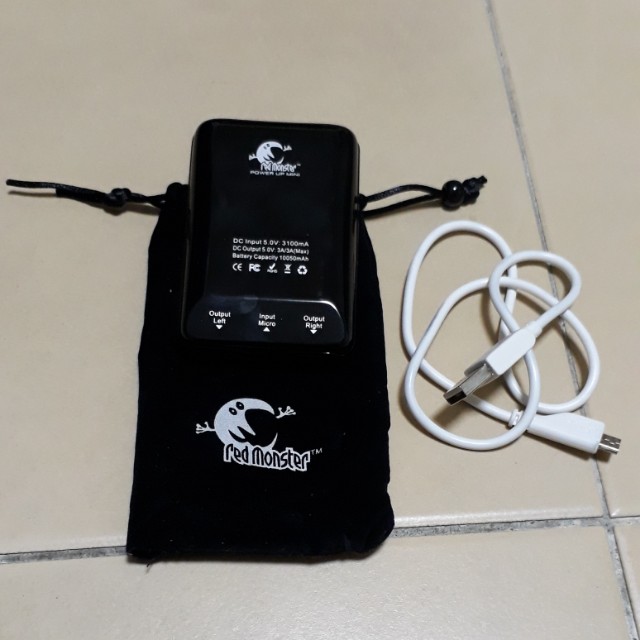 Red Monster Power up Mini- Portable Charger (black), Mobile Phones ...