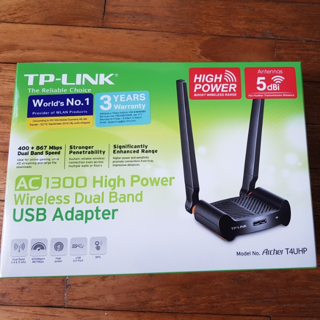 TP Link Ac 1300 high power wireless dual band adapter, Computers & Tech ...