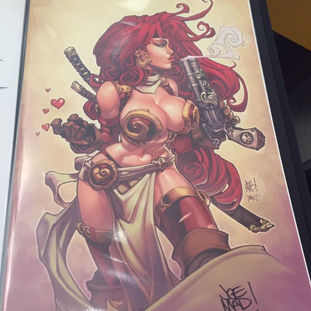 Battle Chasers Red Monika Art Print Signed Hobbies And Toys Memorabilia And Collectibles Fan