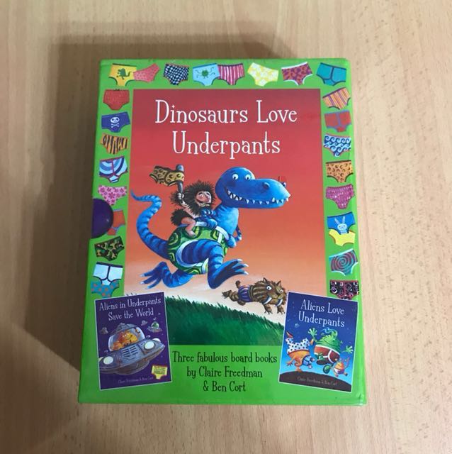 Dinosaur & Aliens love underpants box set , Hobbies & Toys, Books ...