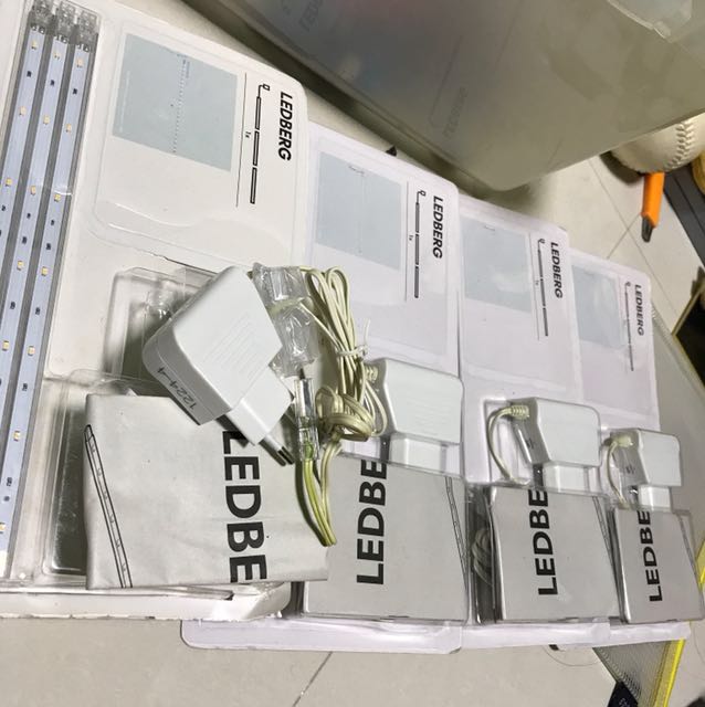 IKEA LEDBERG LED light strip, TV & Home Appliances, Electrical ...
