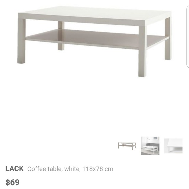 Ikea malm coffee table, Furniture & Home Living, Furniture, Tables & Sets on Carousell