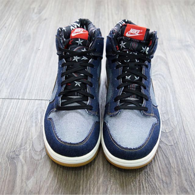 *Rare*Nike Dunk High Denim, Men's Fashion, Footwear, Sneakers on Carousell