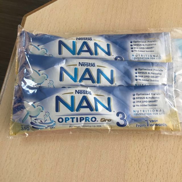 3 sample packets of Nan Stage 3, Babies & Kids, Nursing & Feeding ...